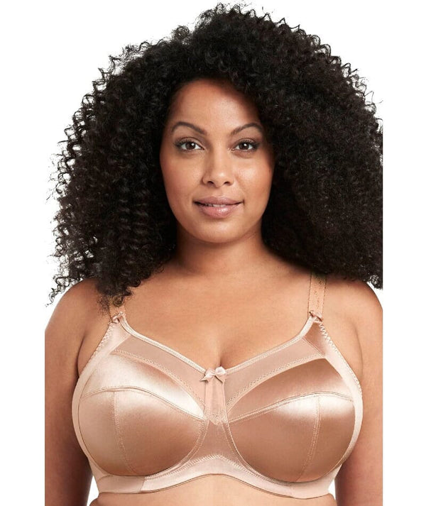 Goddess Keira Soft Cup Wire Free Bra Fawn Curvy Bras
